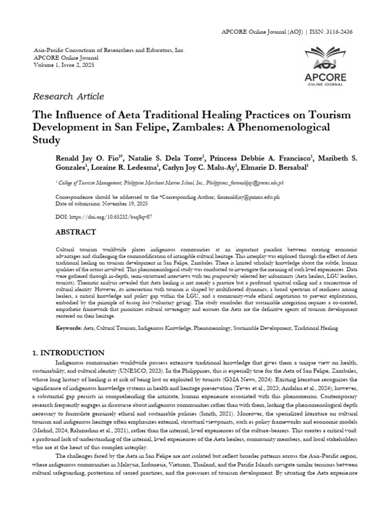 The Influence of Aeta Traditional Healing Practice | PDF