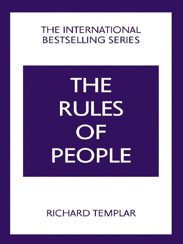 666320955 the Rules of People 2nd Edition Richard Templar | PDF | Self ...
