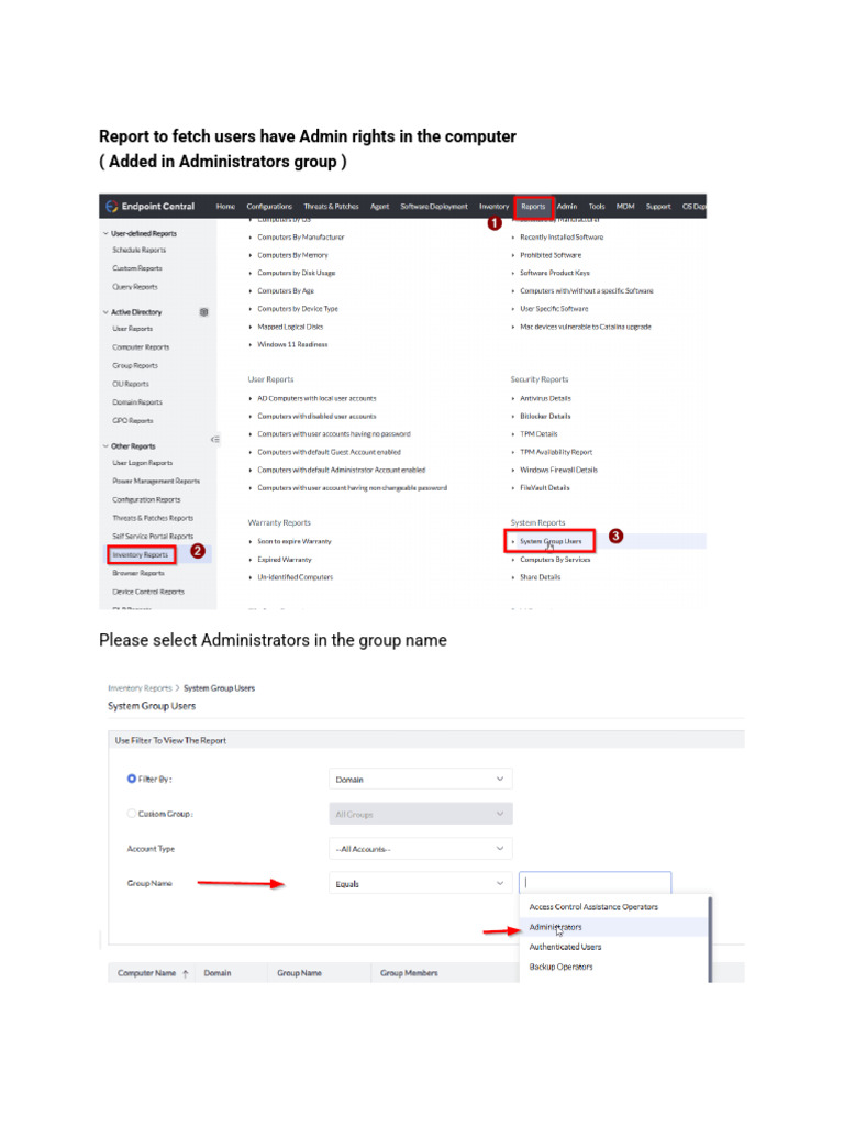 Admin User Report | PDF