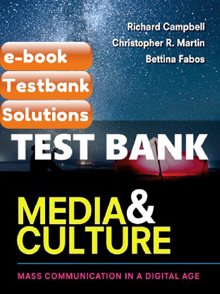 eBook & Testbank Media and Culture an Introduction to Mass ...