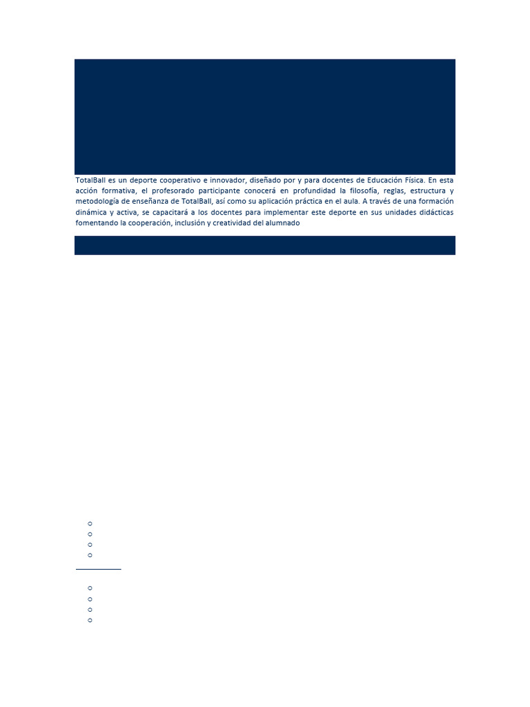 Total Ball | PDF | Enseñando | Maestros