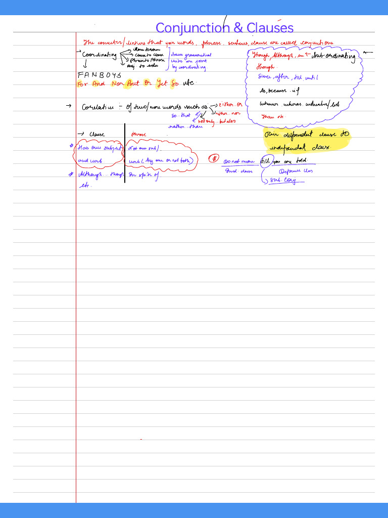 Conjunctions and Clauses | PDF