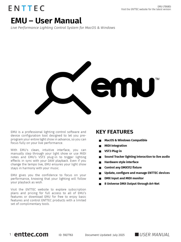 Emu User Manual | PDF | Usb | Computer Network