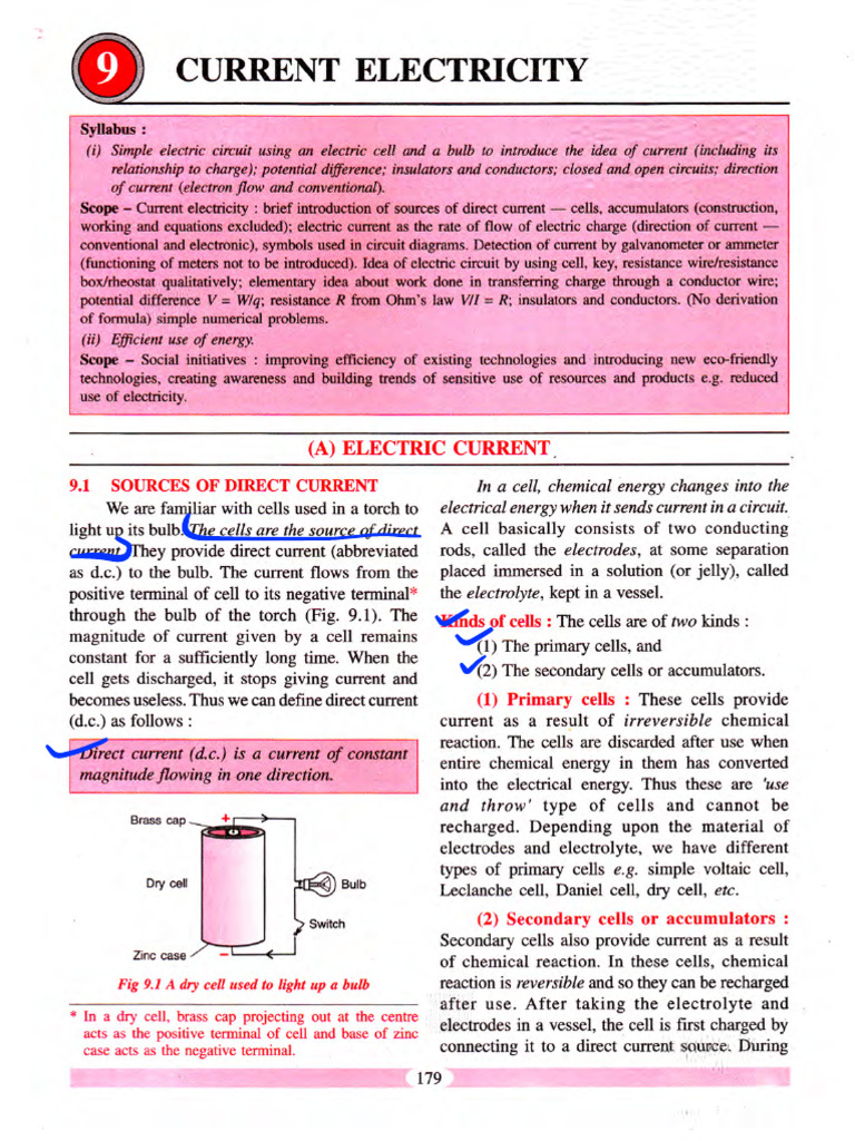 09 Current Electricity | PDF