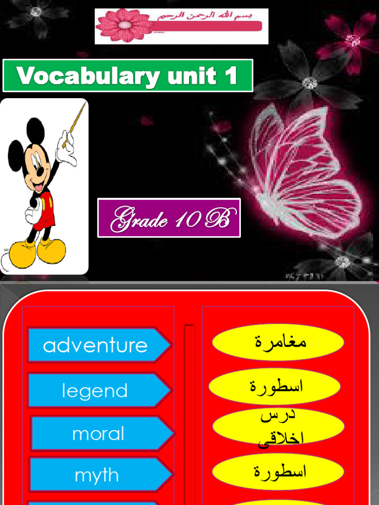 Vocab Unit 1 Grade 10b | PDF