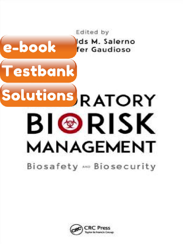 Testbank Laboratory Biorisk Management Biosafety and Biosecurity Fast ...