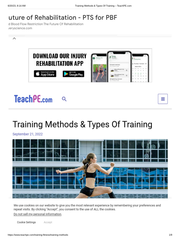 Training Methods & Types Of Training – TeachPE.com | PDF | Strength ...