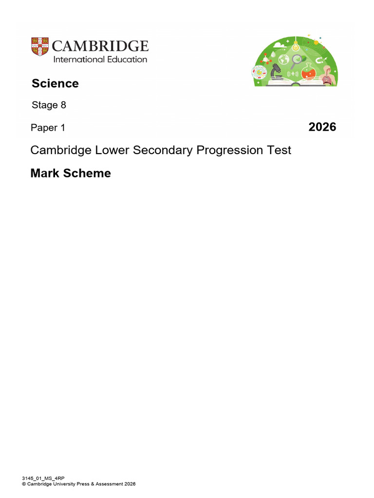 Cambridge Progression Paper | PDF | Speed | Physical Sciences