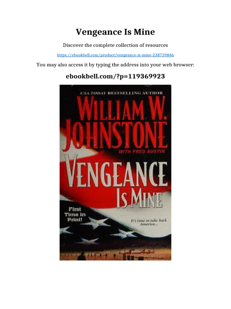 Vengeance Is Mine Full Chapters Included | PDF | Intellectual Property ...