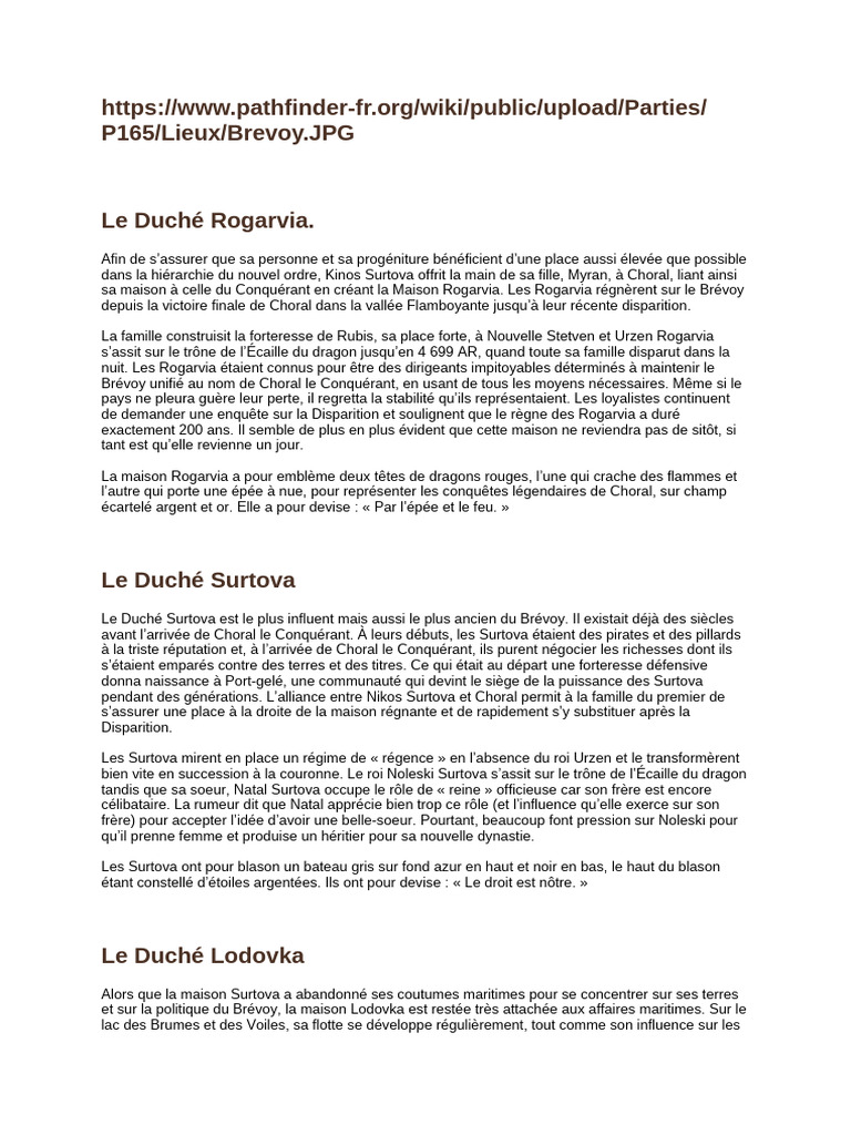 Les Duchés Du Brevoy | PDF