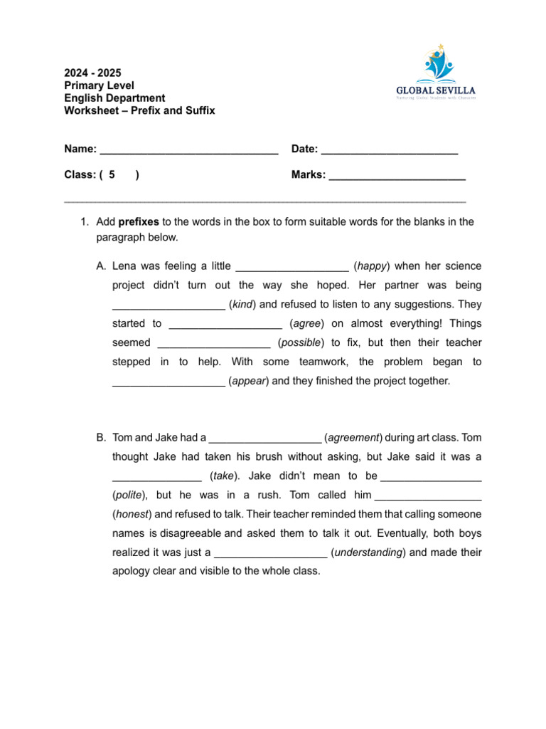 Prefix and Suffix | PDF