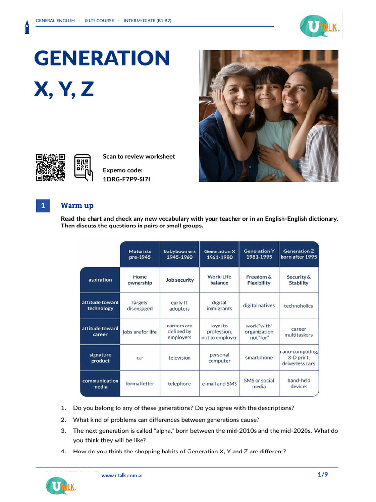 Generation X y Z British English Teacher | PDF | Linguistics