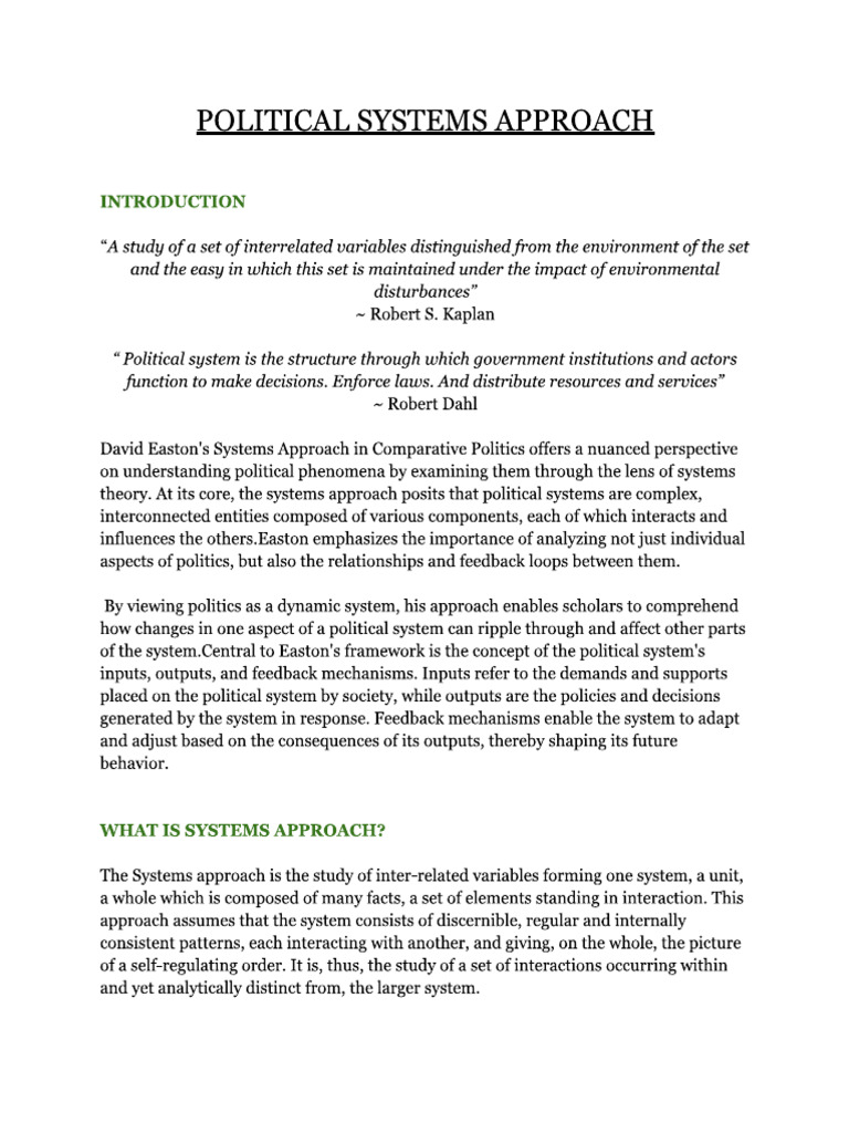 Political Systems | PDF