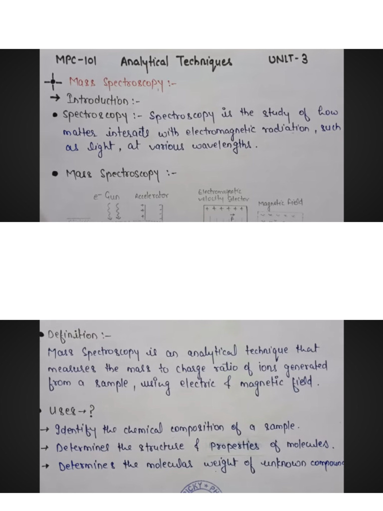 MPAT Mass Spectros | PDF