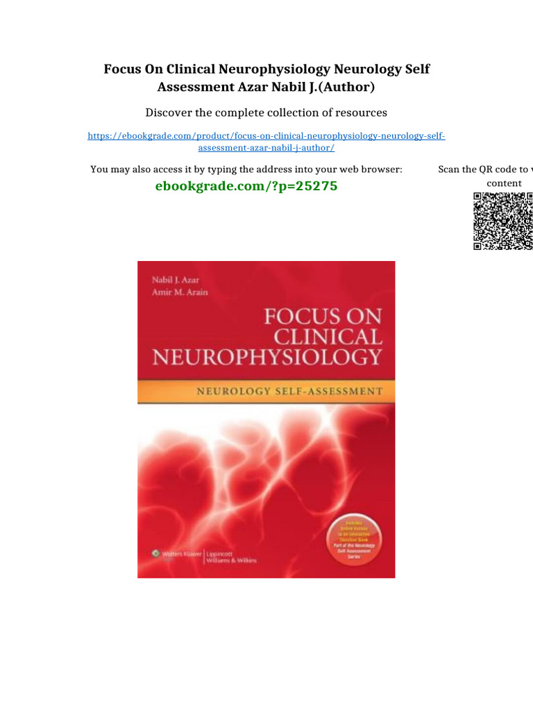 Focus on Clinical Neurophysiology Neurology Self Assessment Azar Nabil ...