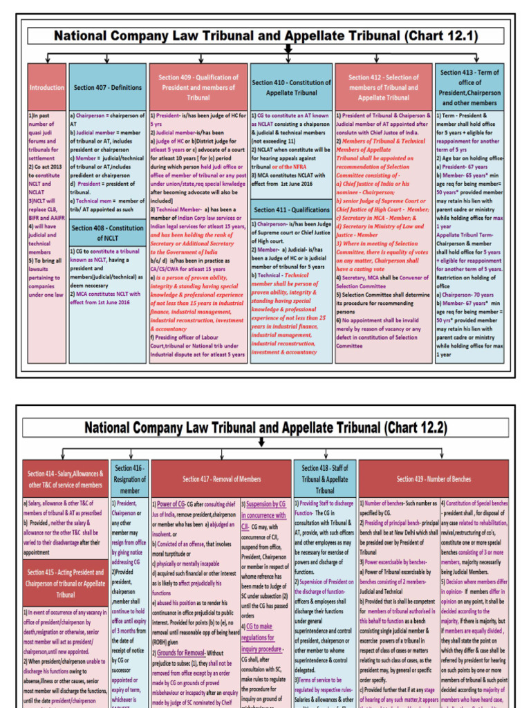 NCLT Master Chart | PDF