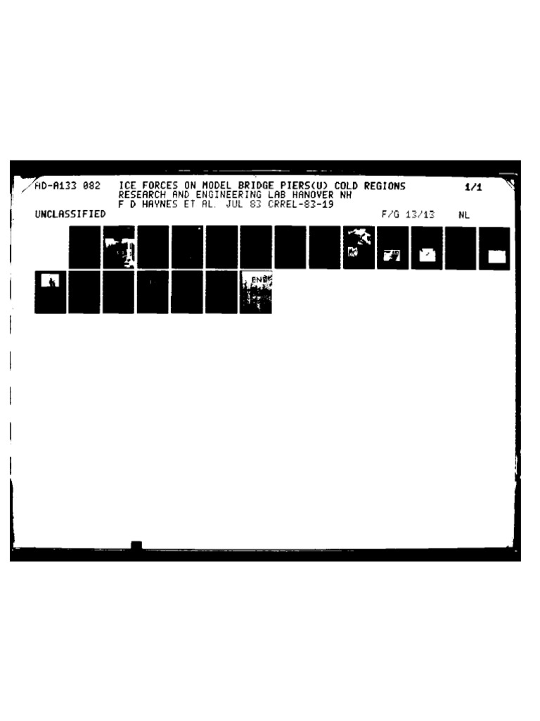 Ice Forces On Model Bridge Piers | PDF | Force | Ice