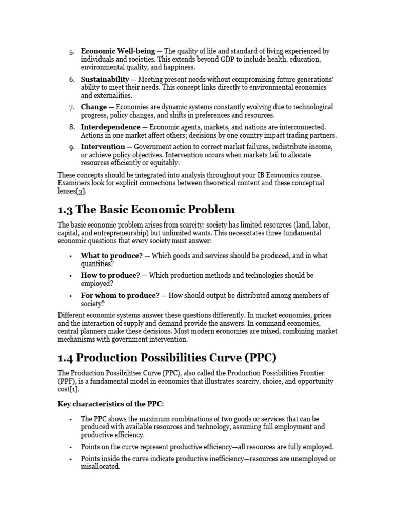 IBDP Microeconomics Document 4 | PDF | Demand | Demand Curve