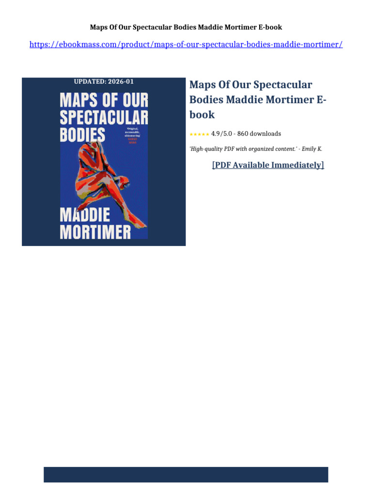 Maps Of Our Spectacular Bodies Maddie Mortimer ebook released 2026 ...