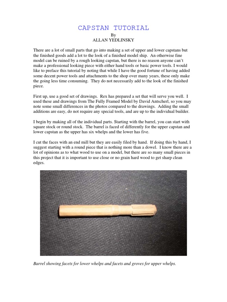 Capstan Tutorial | PDF