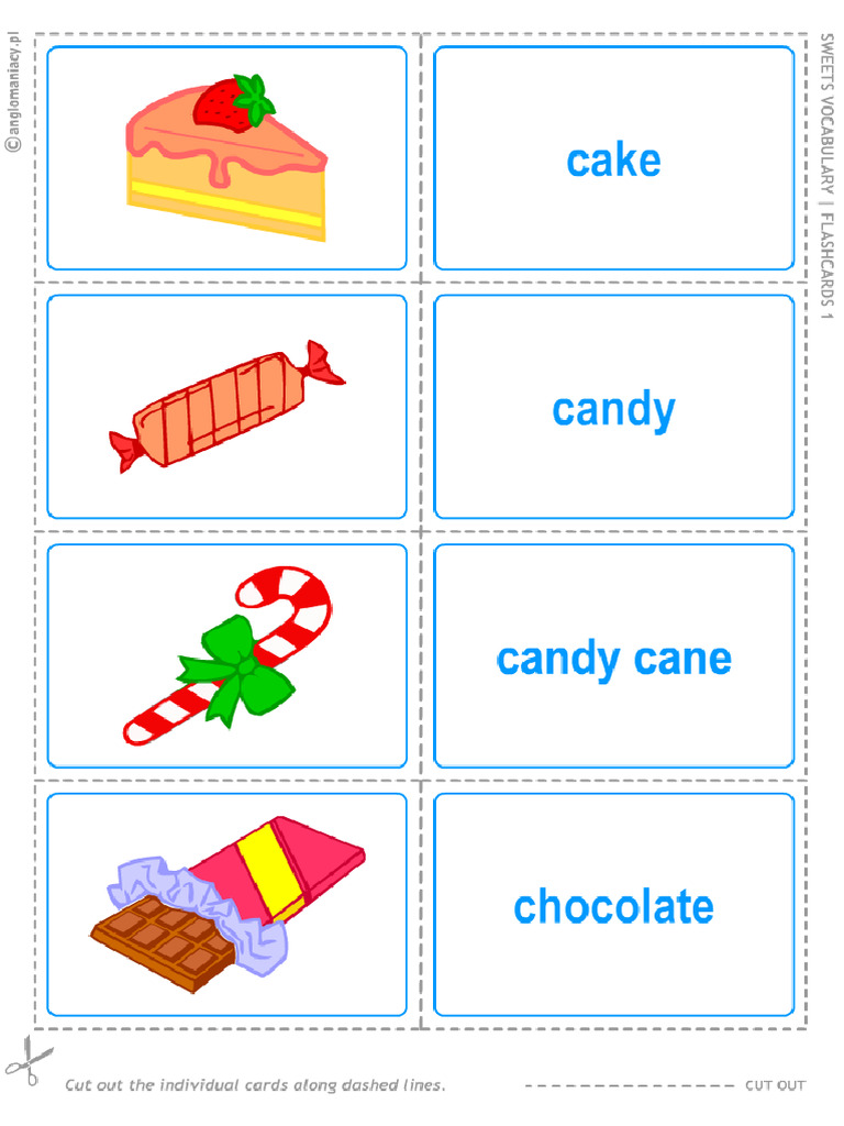 PD Sweets Flashcards | PDF