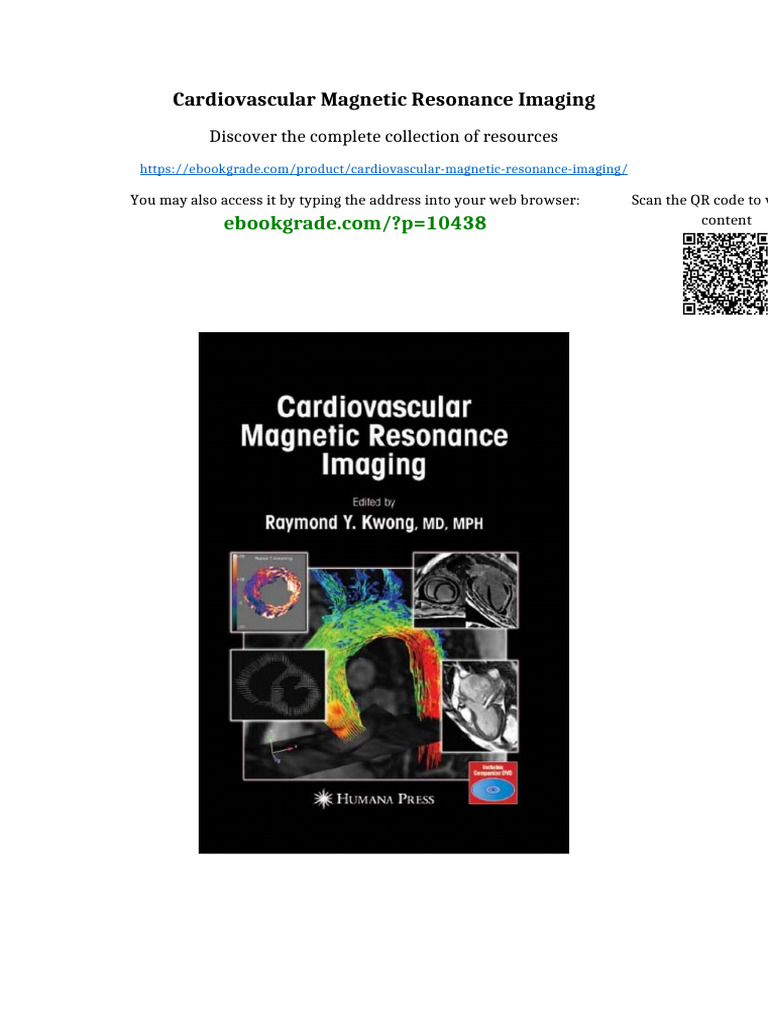 Cardiovascular Magnetic Resonance Imaging digital download | PDF ...