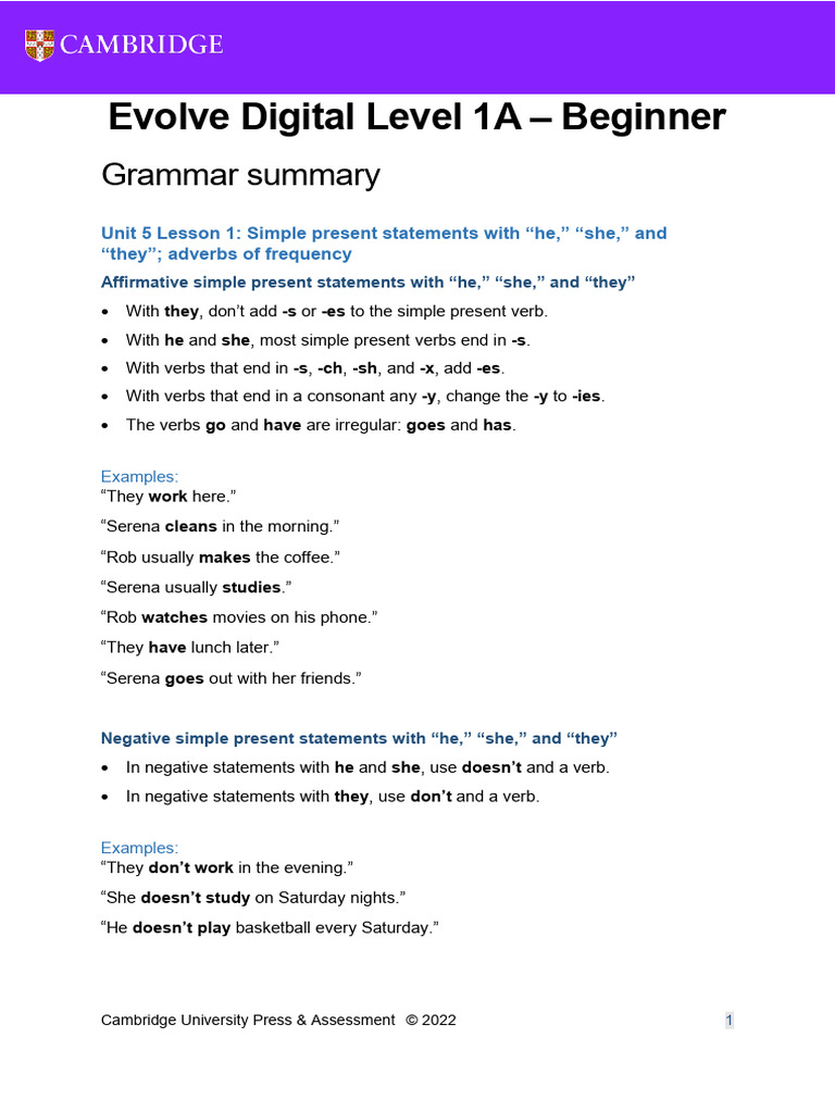Unit 5 - BG - Grammar | PDF