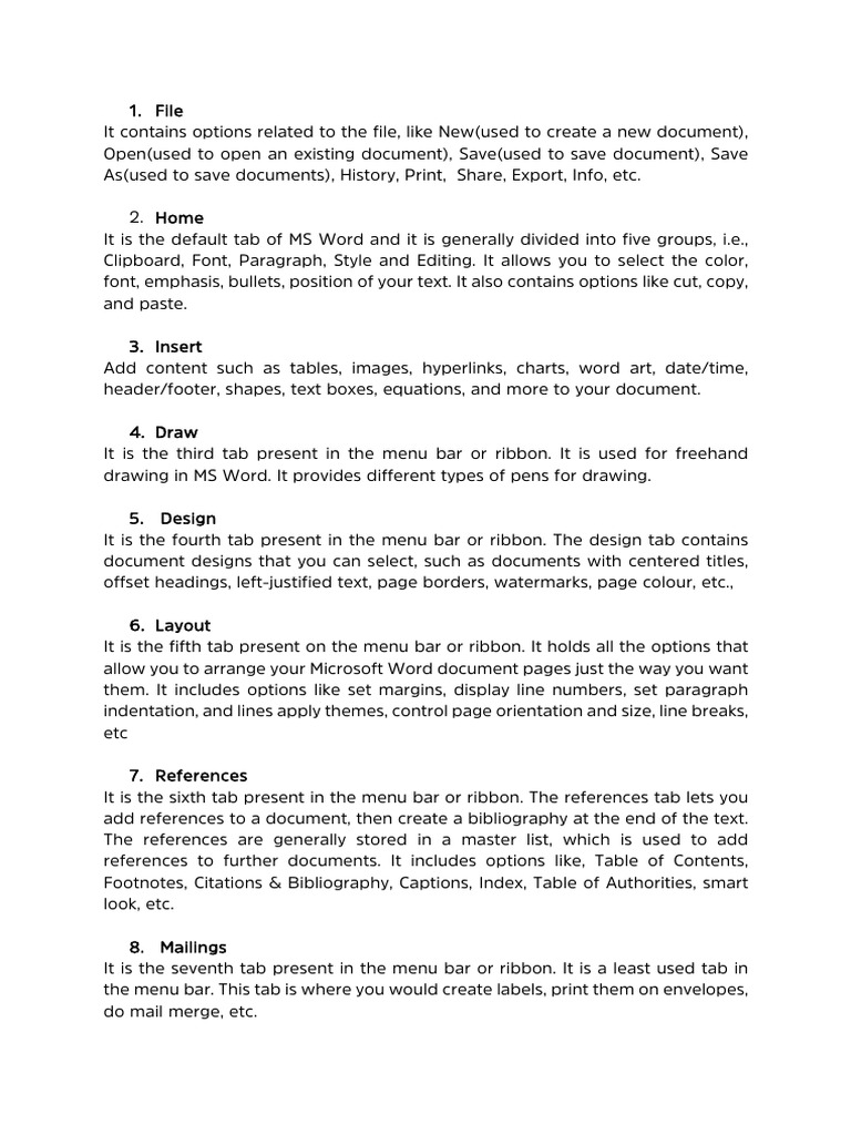 Introduction To Microsoft Word | PDF | Microsoft Word | Software