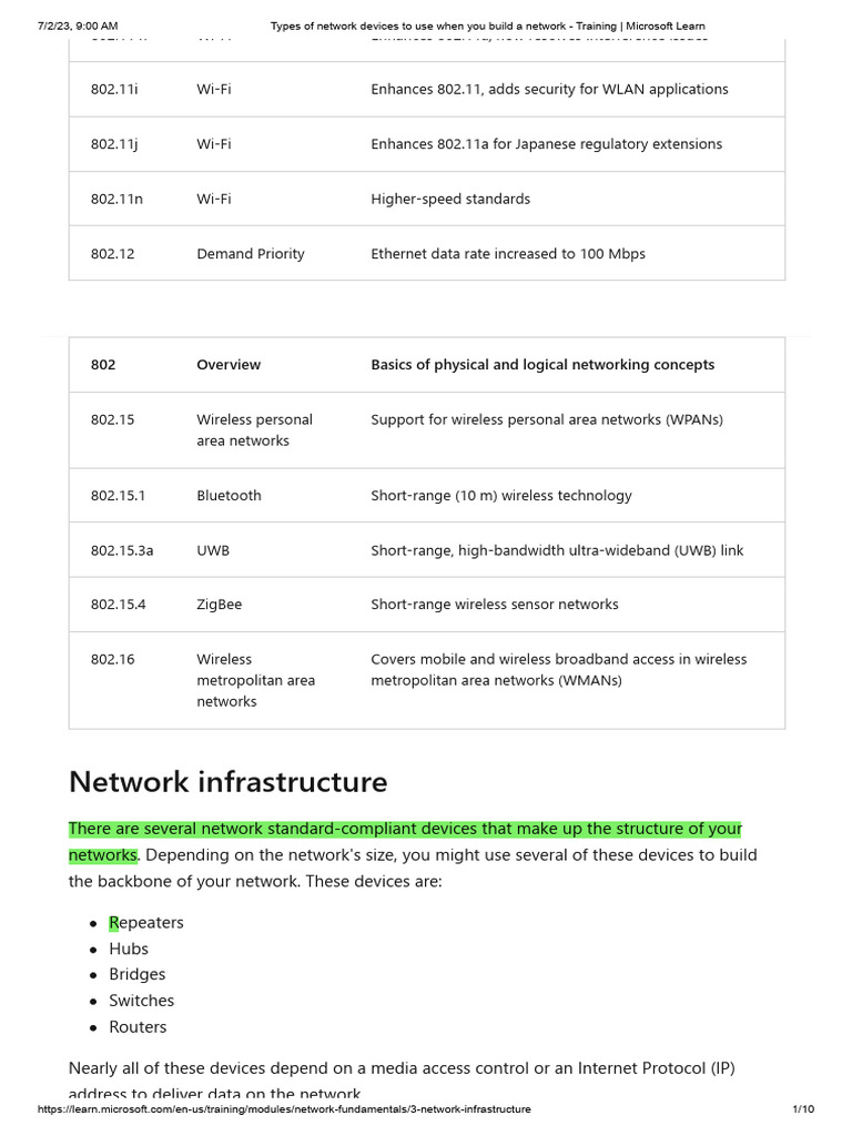 Types of Network Devices to Use When You Build a Network - Training ...