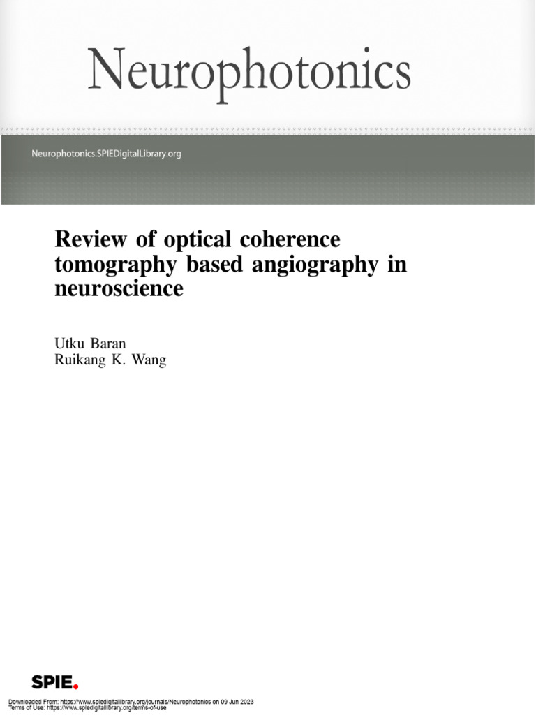 Review of Optical Coherence Tomography Based Angiography in ...