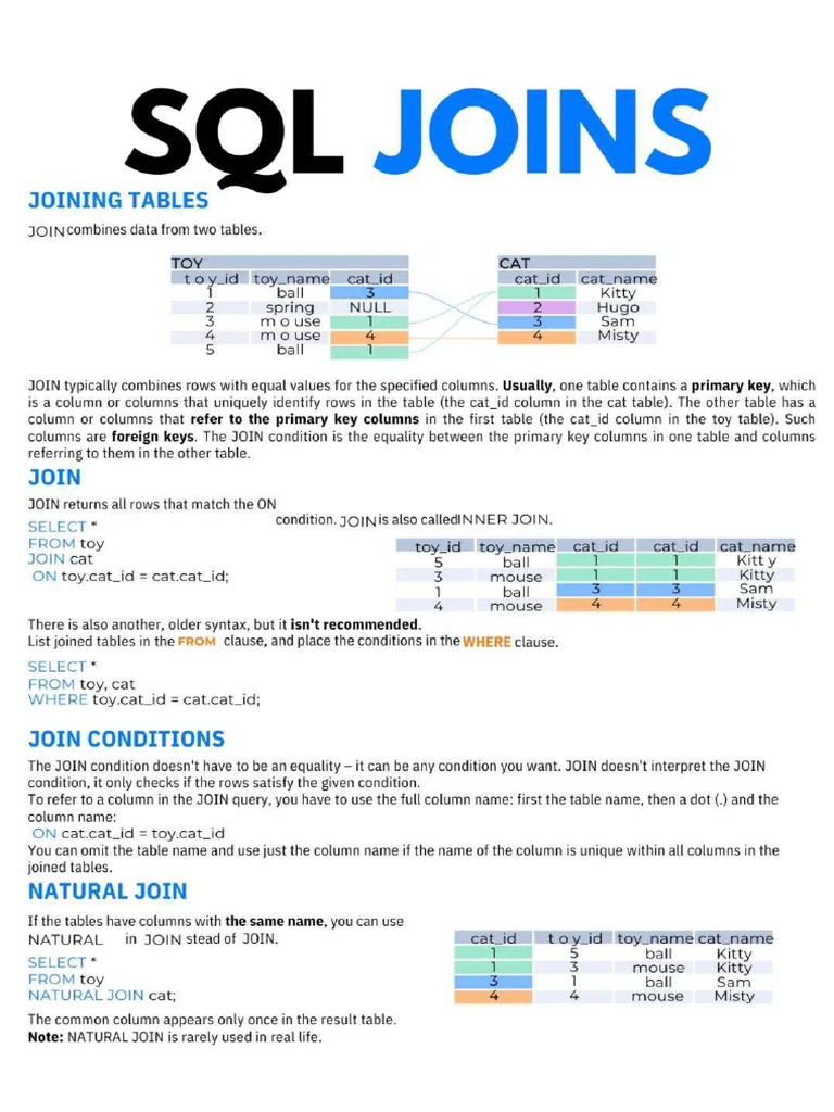 SQL Joins | PDF
