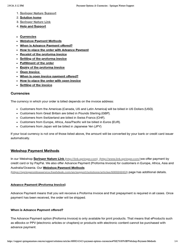 Web Payment Methods | PDF | Invoice | Payments