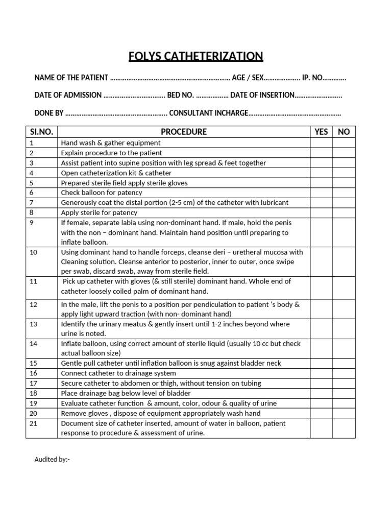 Folys Catheterization | PDF