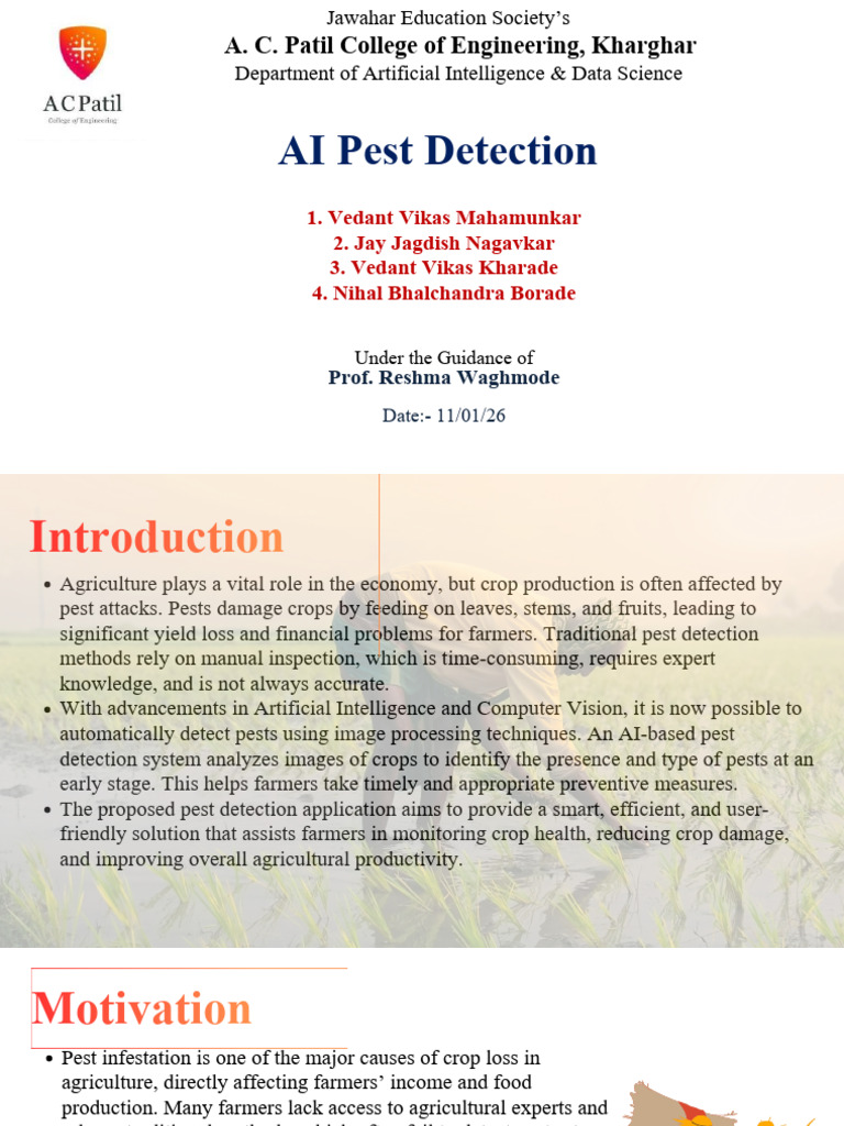 Pest Detection PPT | PDF | Artificial Intelligence | Intelligence (AI ...