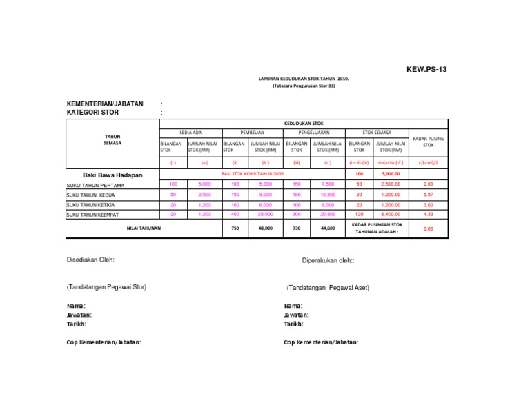 Contoh Pengiraan Kew - ps-13 | PDF