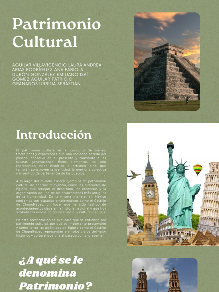 Patrimonio Cultural | PDF | México | Patrimonio cultural