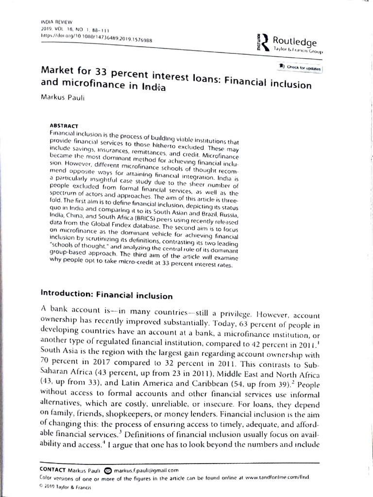 Rose Jenson Mbfi | PDF | Microfinance | Service Industries