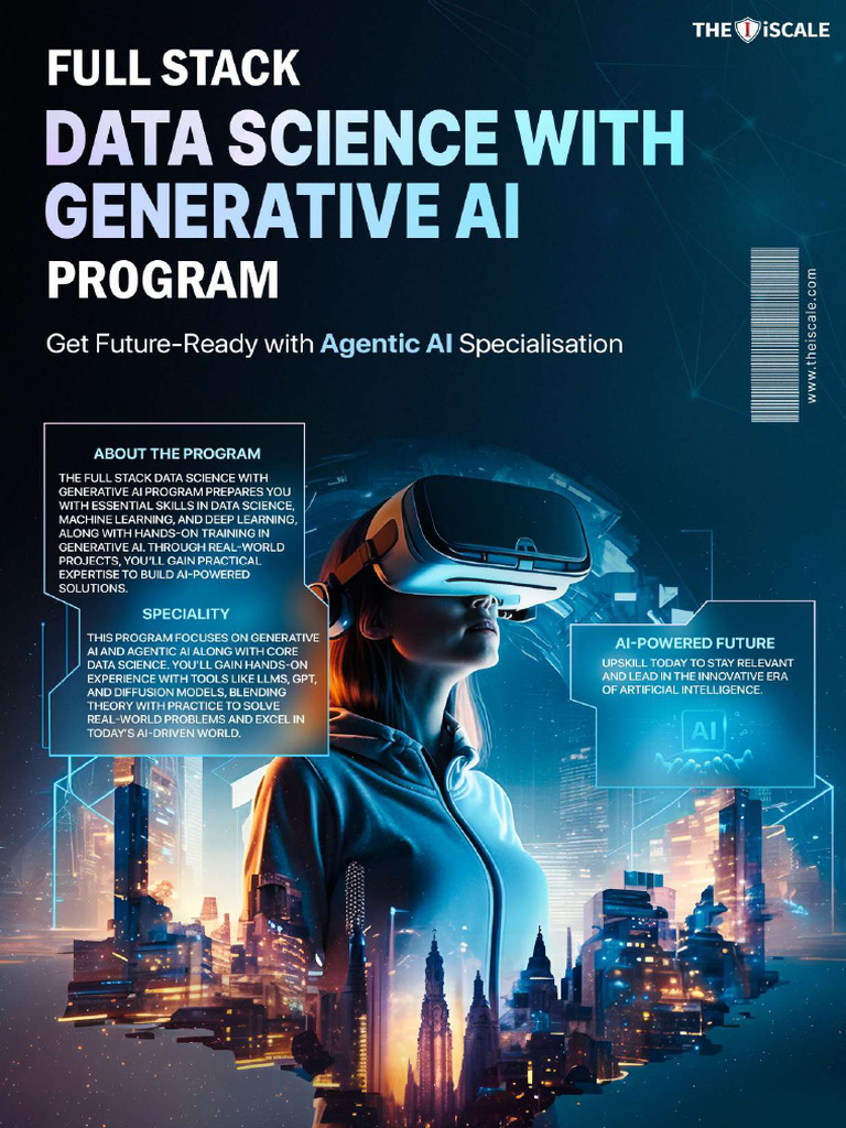 Fullstack Data Science With Generative AI Syllabus (the IScale) | PDF