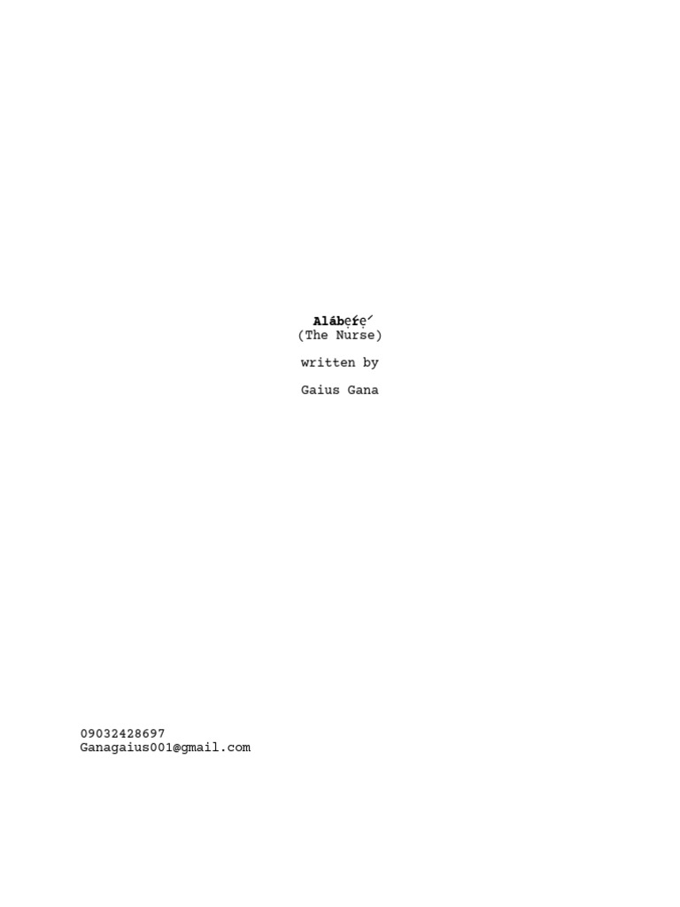 Alabere (White Draft) | PDF