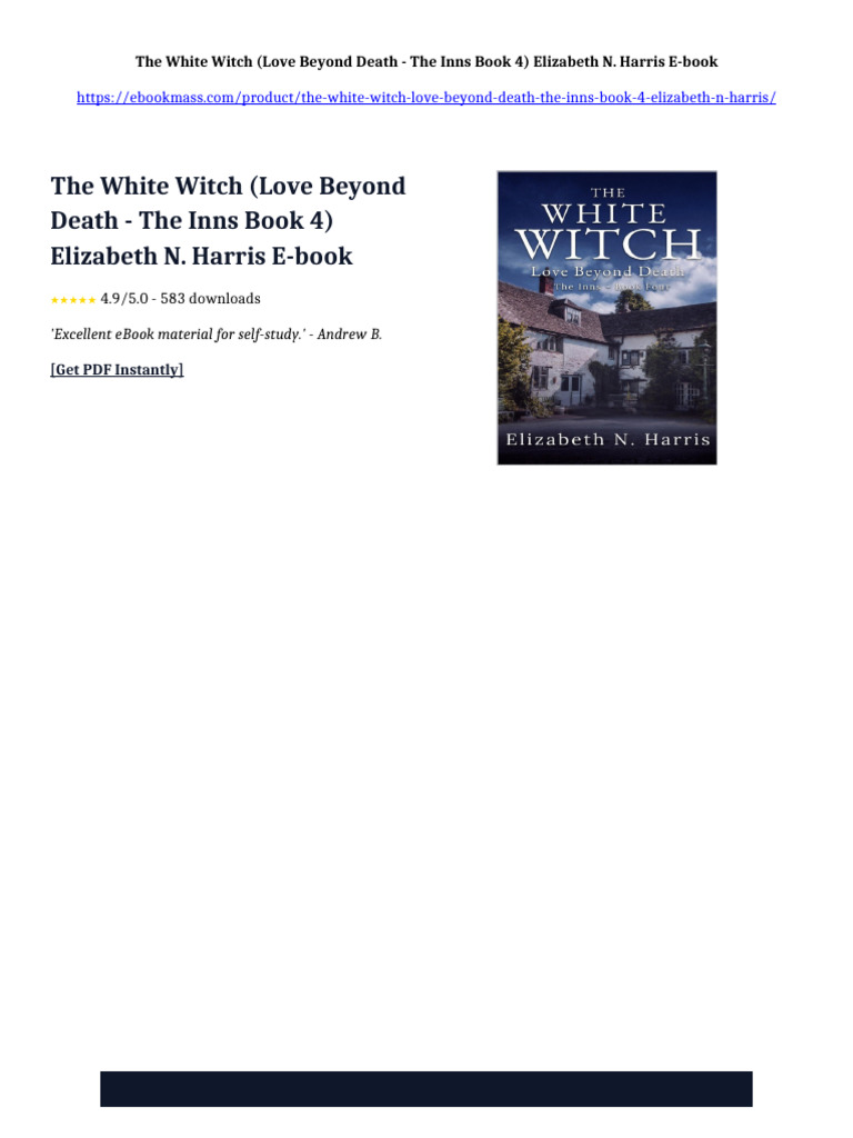 The White Witch (Love Beyond Death - The Inns Book 4) Elizabeth N ...
