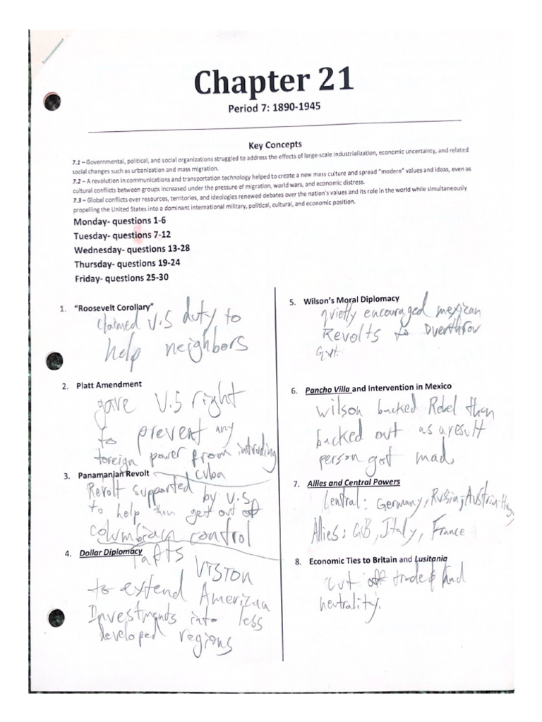 Unit 6 Binder Check Part 1 | PDF