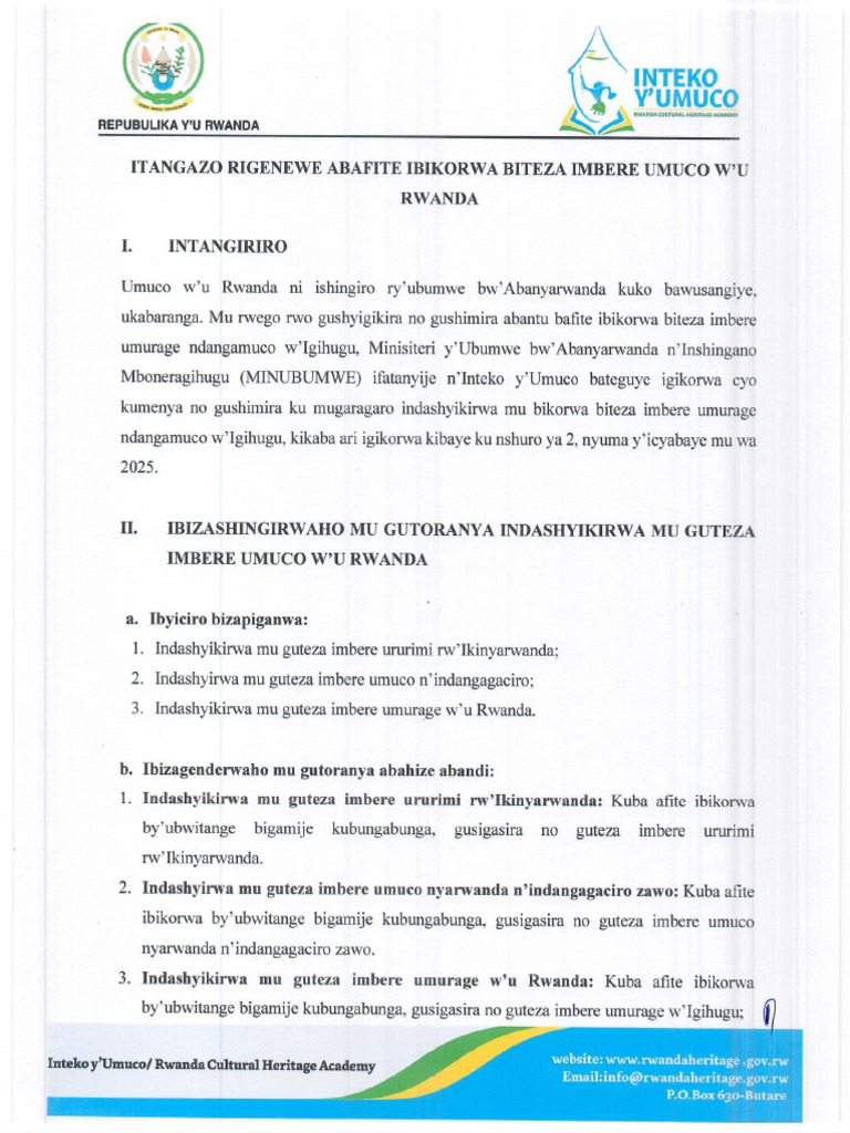 Itangazo Signed | PDF