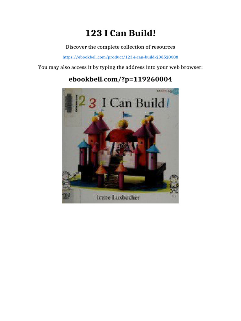 123 I Can Build! Full | PDF | Public Domain | Copyright