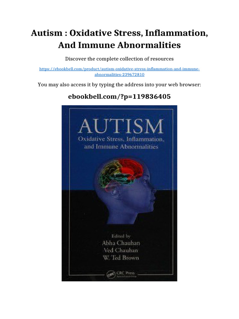 Autism : oxidative stress, inflammation, and immune abnormalities full ...