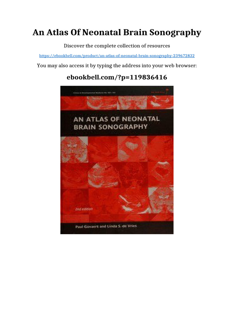 An atlas of neonatal brain sonography full chapters instanly | PDF ...