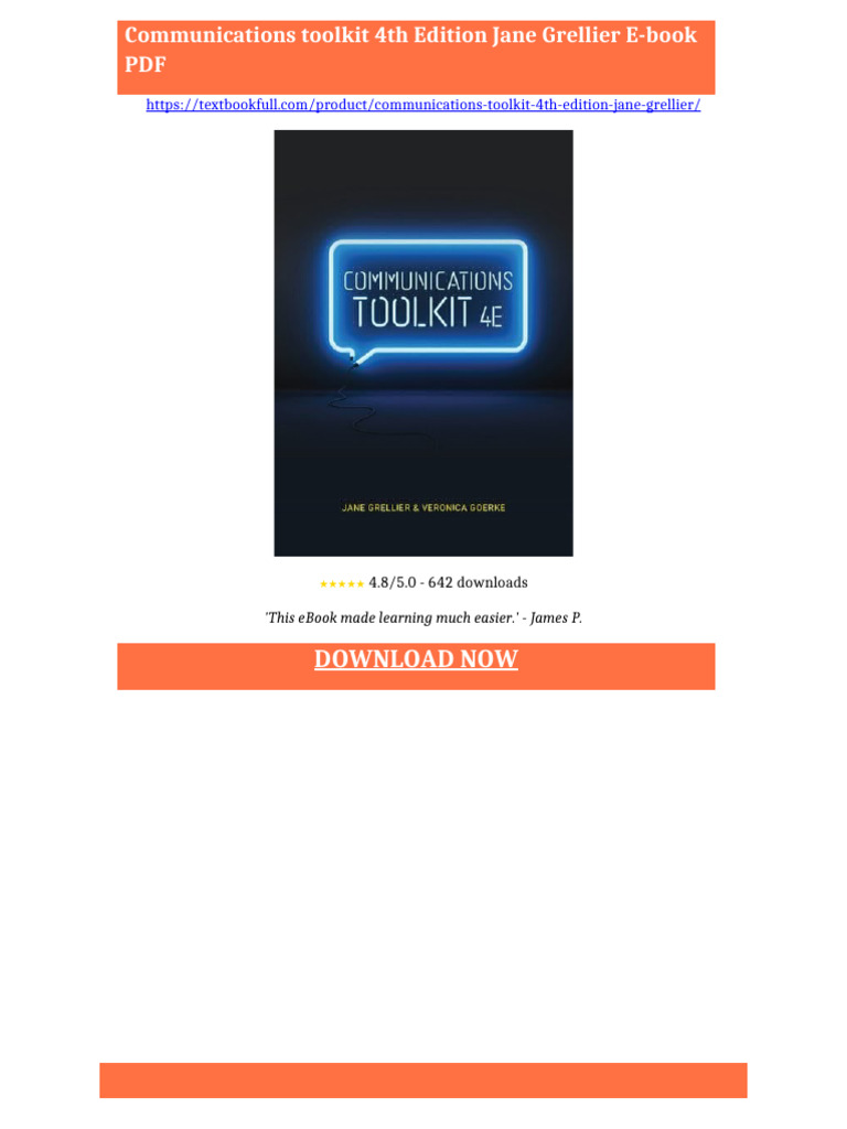 Communications toolkit 4th Edition Jane Grellier eBook collectors ...