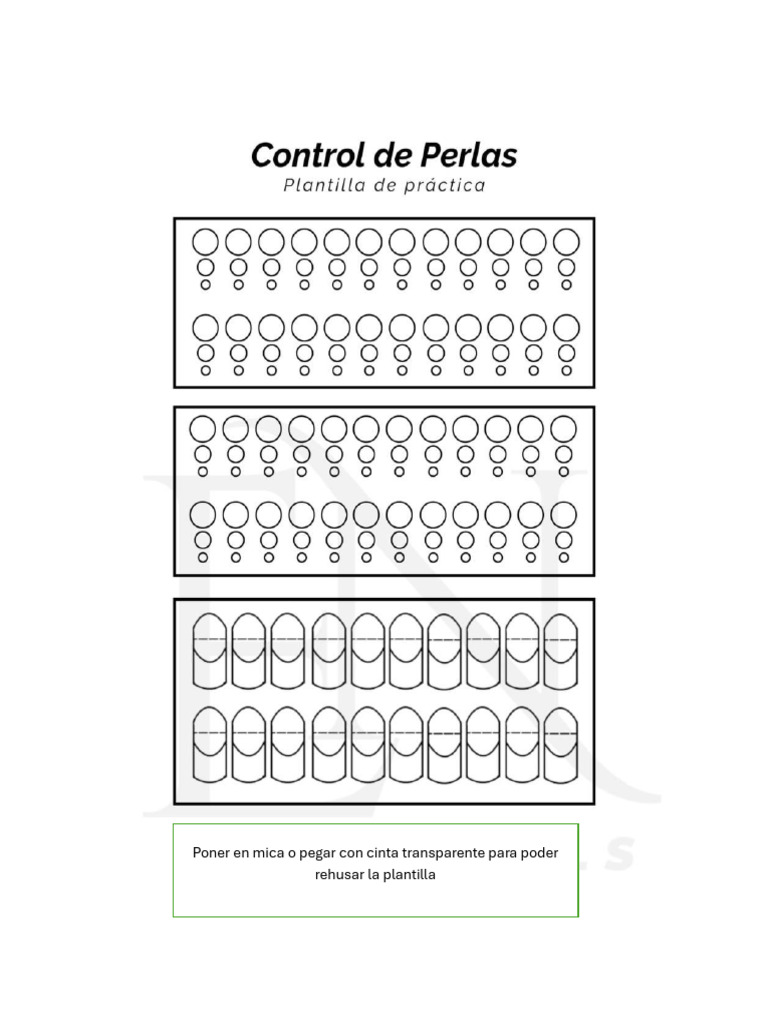 Plantilla de Control de Perla | PDF