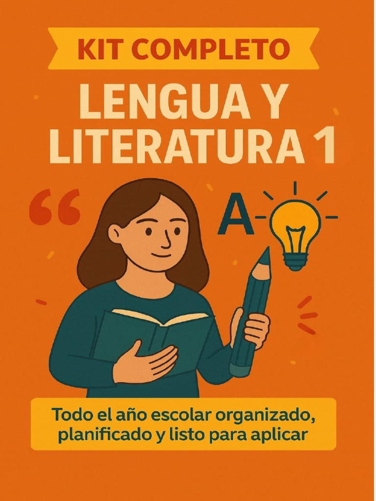 Kit Completo Lengua y Literatura 1 | PDF | Verbo | Palabra