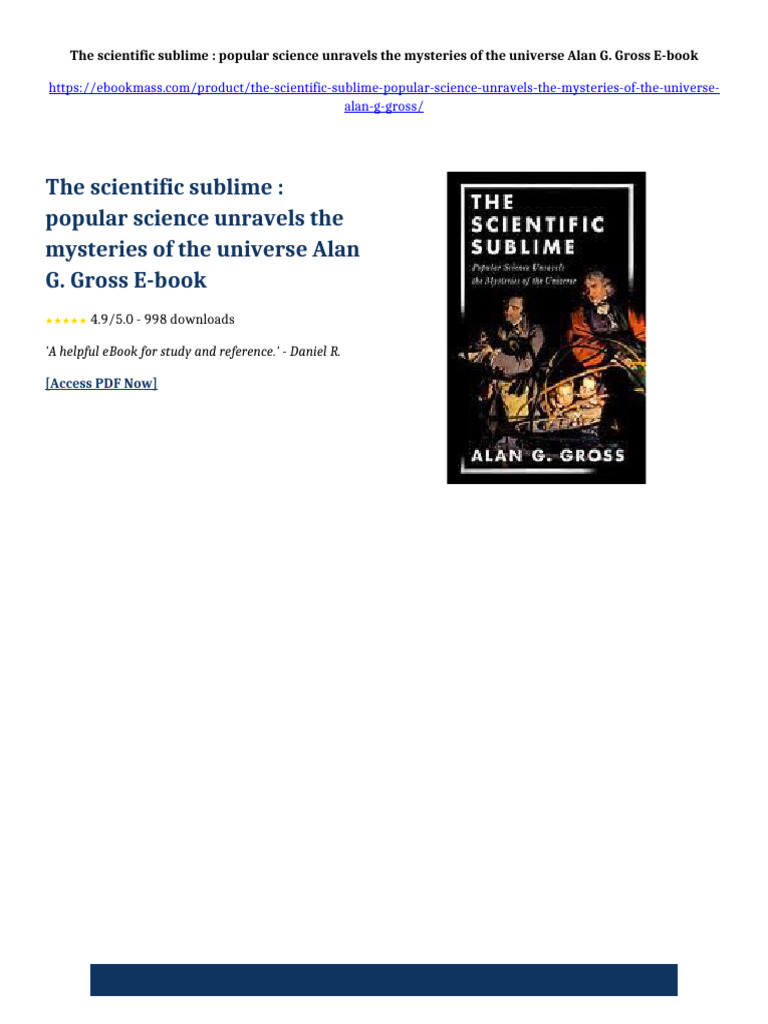 The scientific sublime : popular science unravels the mysteries of the ...