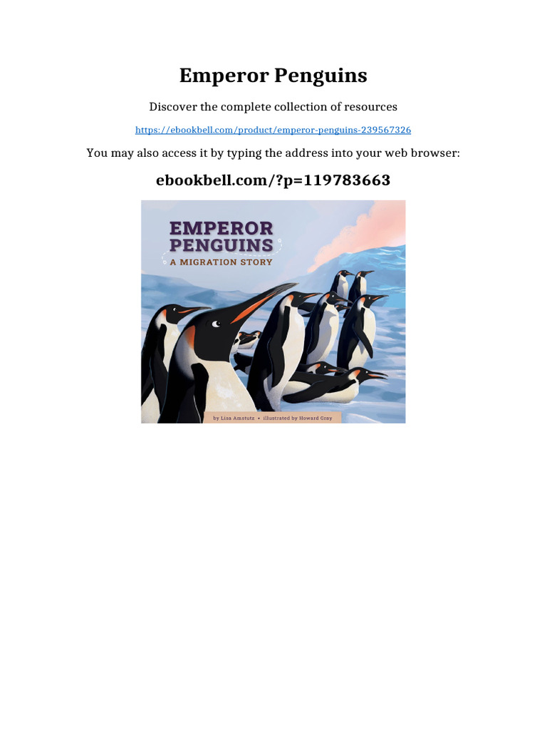 Emperor Penguins No Waiting Time | PDF